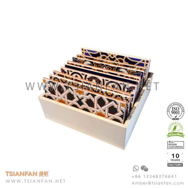 Real Wood Ceramic Tile Sample Display Box