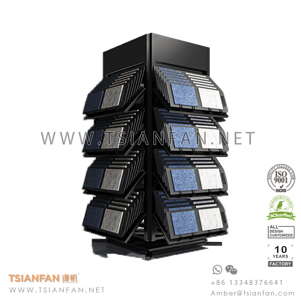Tile Display Tower, Mosaic Tile Display Tower, Rotary Tile Display
