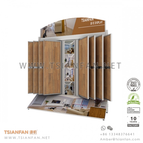 Wing Wood Floor Tile Display Rack