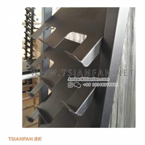 Metal Sheet Granite and Quartz Stone Sample Display Tower