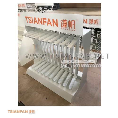 Metal Wing Quartz Surface and Granite Stone Table Rack for Sample