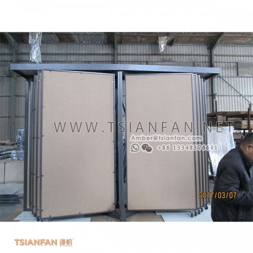 Wing Tile Display System for Showroom, Ceramic Tile Display Rack