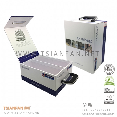 Handhold Wood Flooring Sample and Stone Tile Display Sample Box