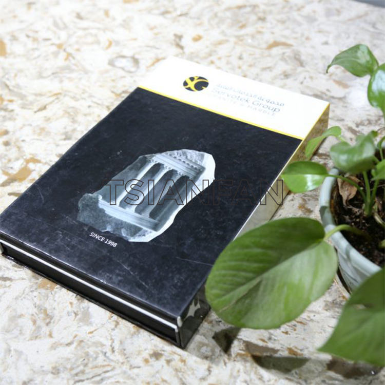 3 Pages Sample Binder Folder For Quartz Stone Sample With Strong Handle ...