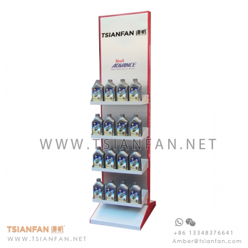 Engine Oil Display Rack, Metal Display Rack Manufacturer