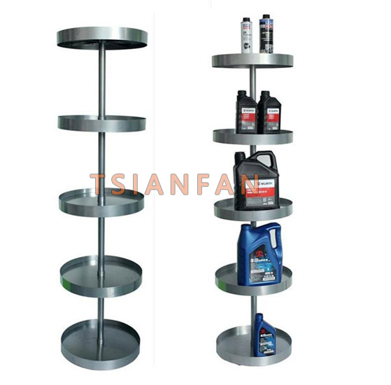 Custom Oil Display Rack Metal Display Shelf
