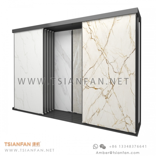 Showrroom Porcelain Large Tile Slab Display System Stand