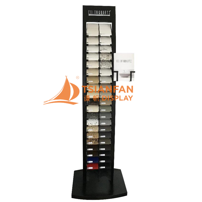 Waterfall Tile Display Rack, Quartz Stone Marble Display Rack