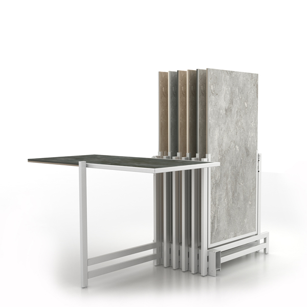 Push-pull Flip Sintered Stone Slabs Display Stand