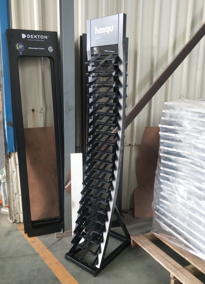 40 colors Porcelain Stone Sample Display Rack Marketing Tool