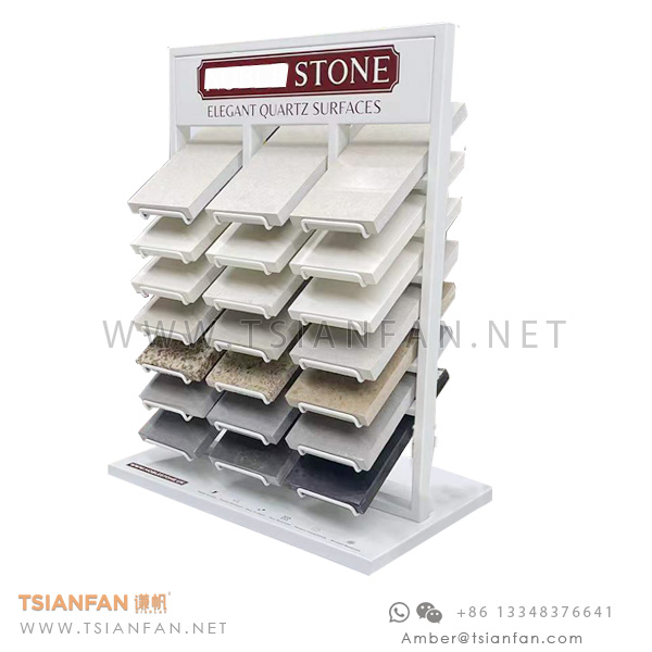 Quartz Stone Table Rack, Porcelain Sample Display