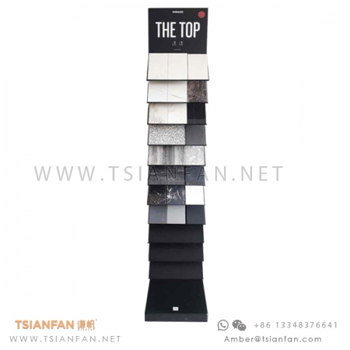 Porcelain and SINTERED STONE Countertop Sample Floor Display Stand Tower