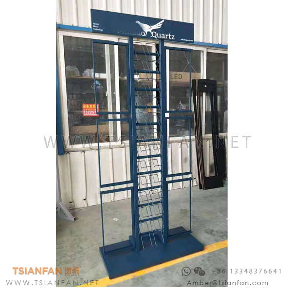 Steel Porcelain and SINTERED STONE Surface Sample Floor Display Stand Tower