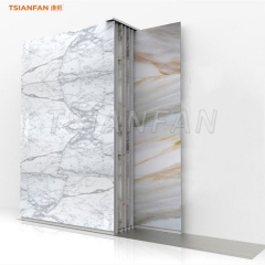 Heavy-duty rock slab storage solutions pull-out ceramic tile flooring rack