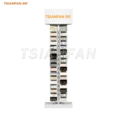 SRL015-waterfall flooring display tower sample showroom stone display ...